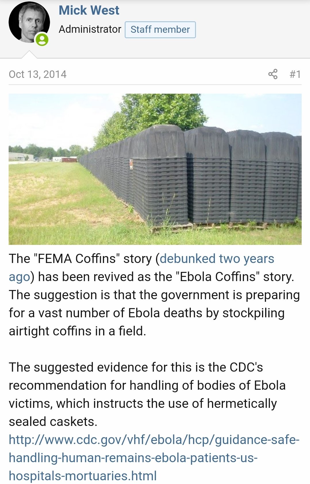 Fema Coffins