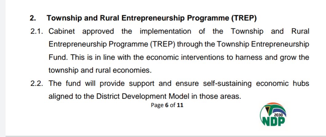 Presidency | South Africa 🇿🇦 on Twitter: ""Cabinet approved the implementation of the Township ...