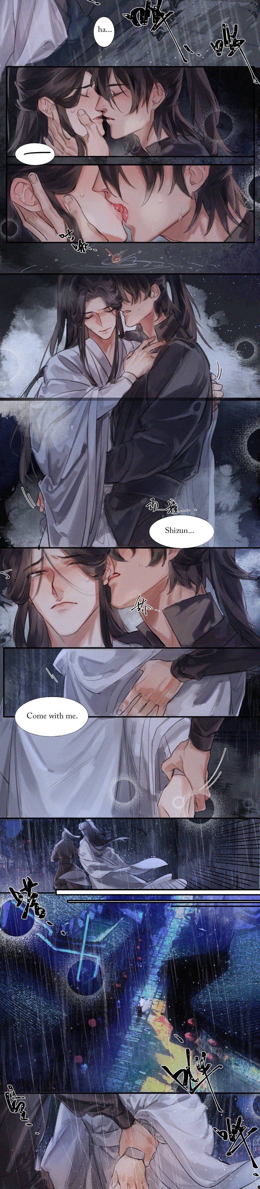 漠城宿 on Twitter: "#二哈和他的白猫师尊 #2ha 【1-4】分镜\墨燃\场景：我，草稿\晚宁：weibo→阿猫蛋蛋。😋为了方便其他国家的朋友们阅读，我朋友帮我翻译了一下，可能会 ...