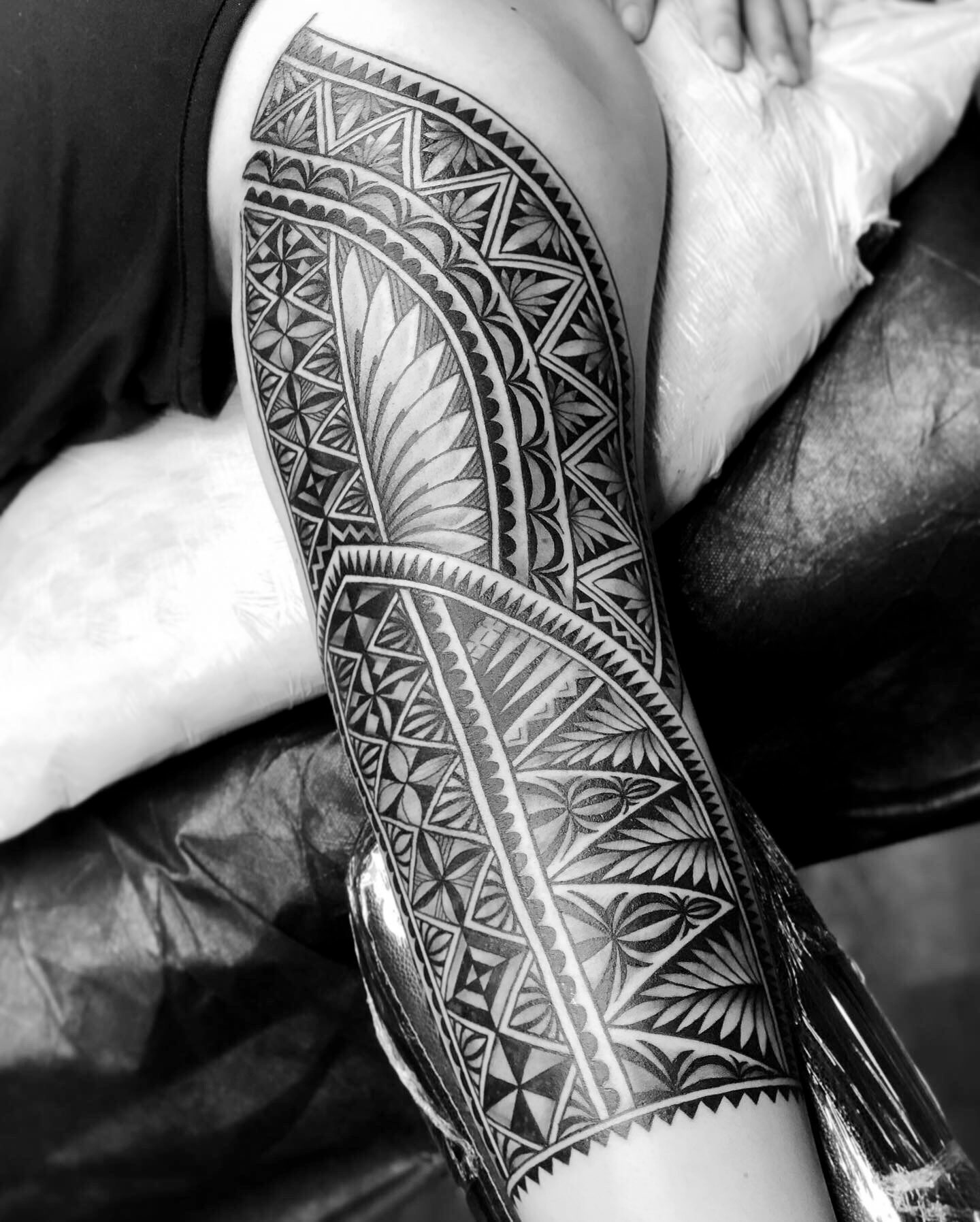 Tongan Leg Tattoos Polynesian Tattoo Gallery | Samoan, Tongan,
