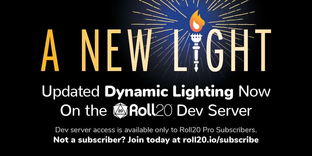 Roll20 on Twitter: "Our recent update to Dynamic Lighting is packed with many new improvements ...