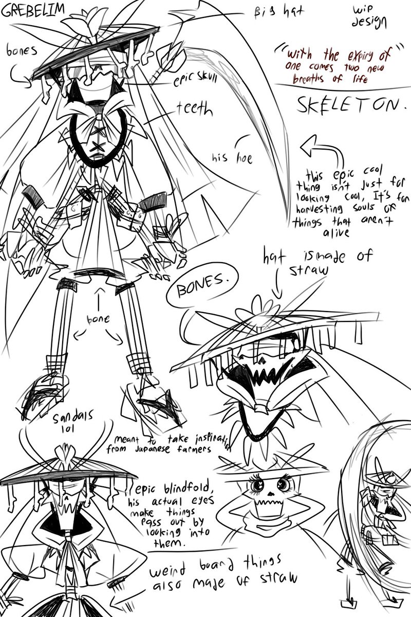 「BONES, Redone concept art for a skeleton angel that I neglec」Sin of ...