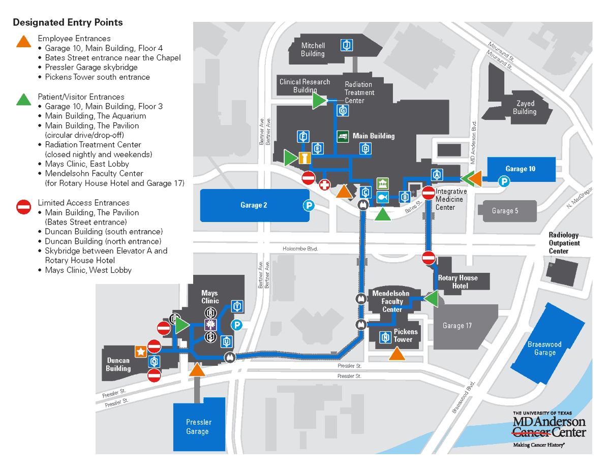 Md Anderson Campus Map United States Map States District