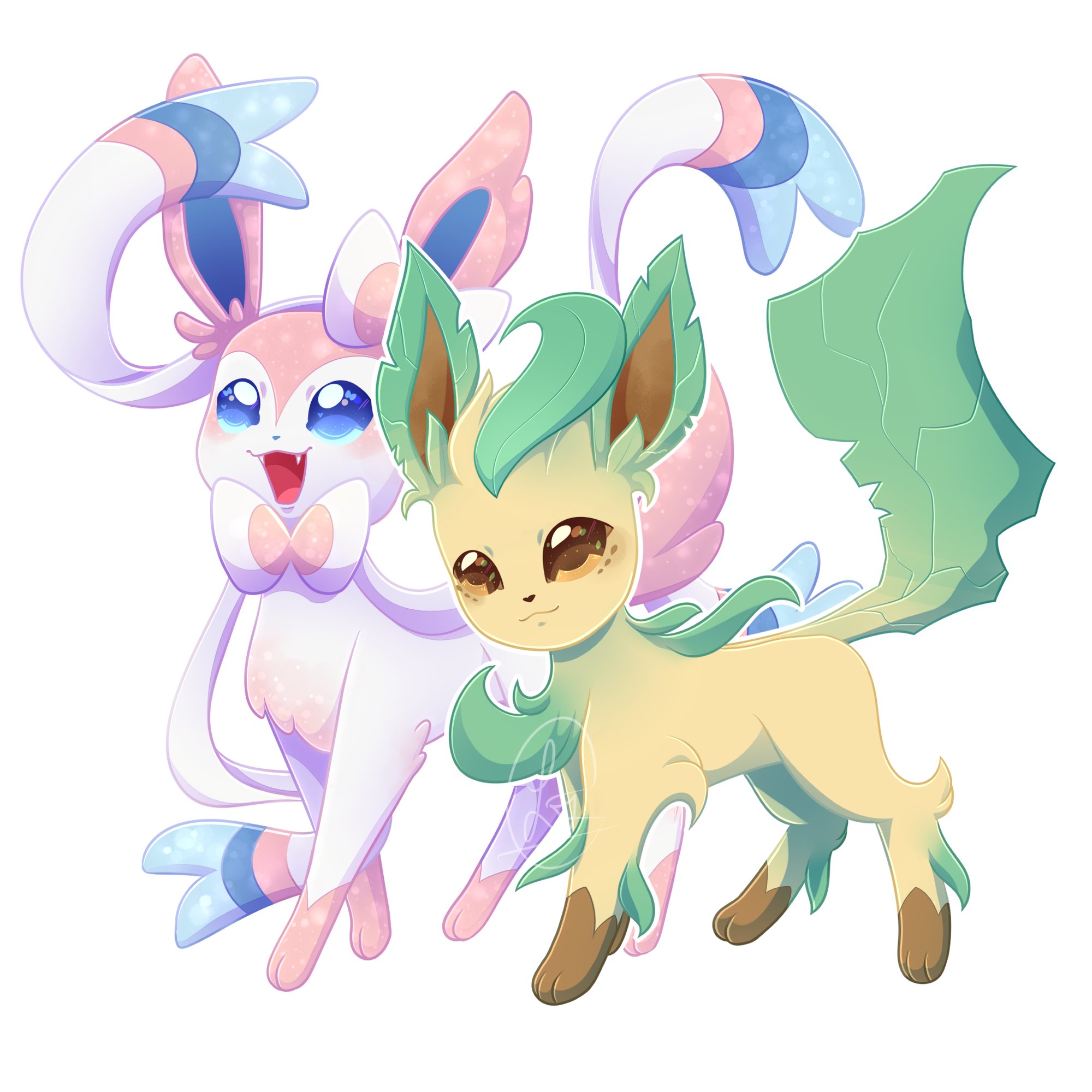 Sylveon And Leafeon