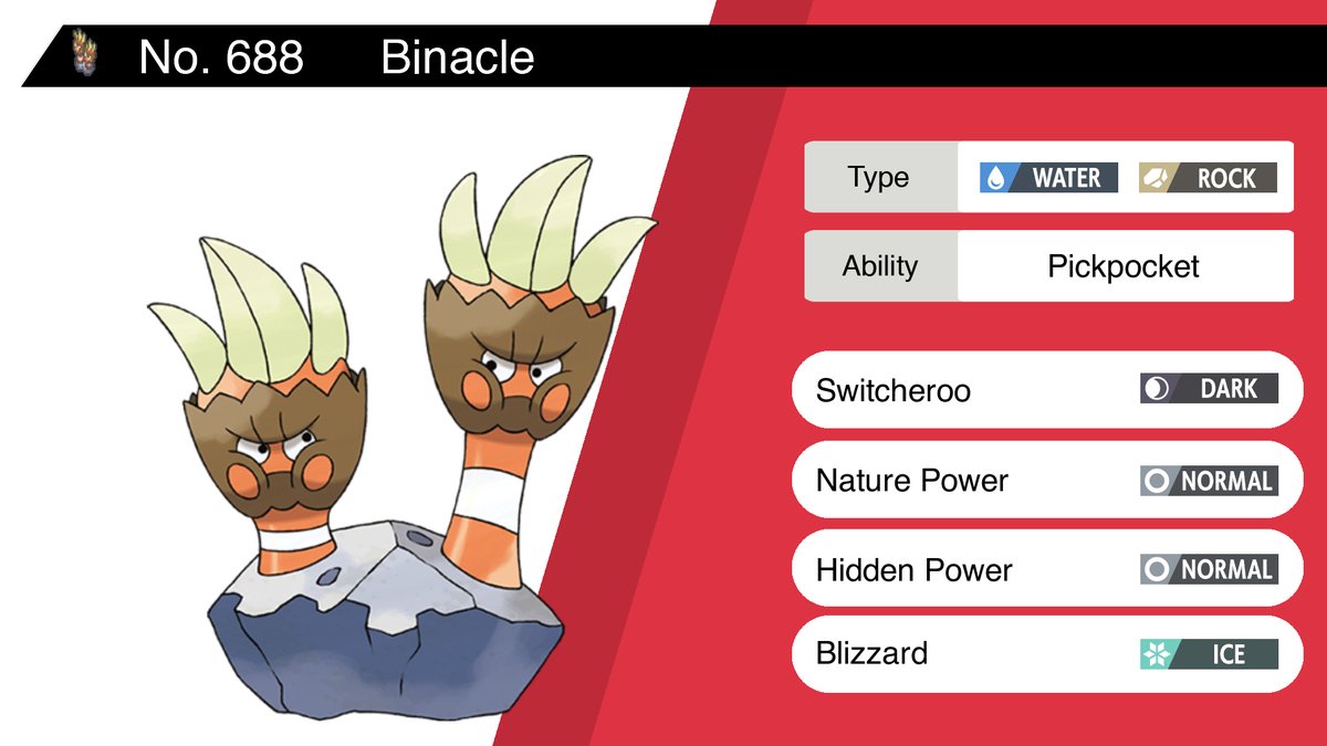 Pokemon Binacle Evolution