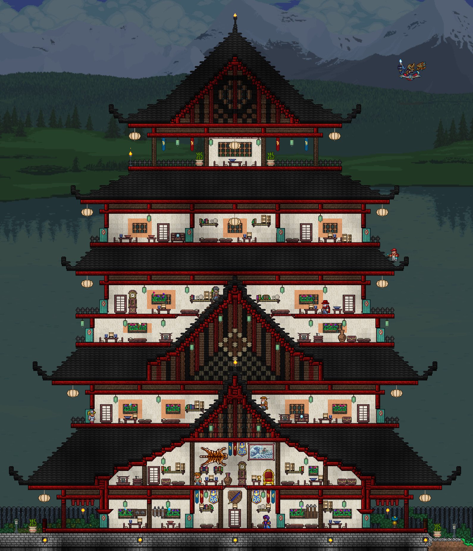 Terraria Asian House Designs