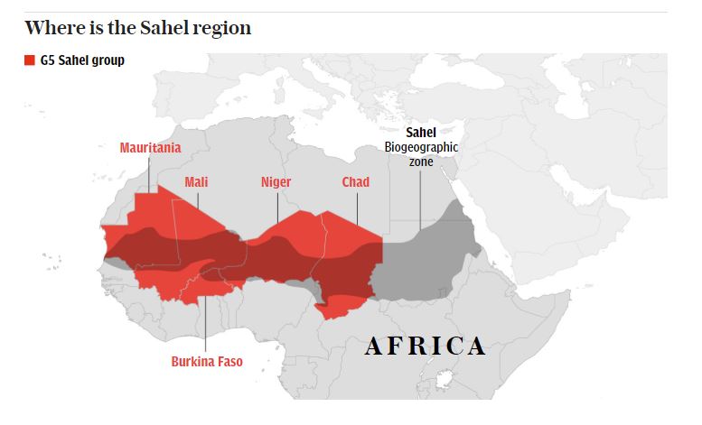 Sahel Desert Map
