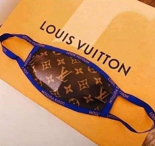 Faux Louis Vuitton Face Mask | semashow.com