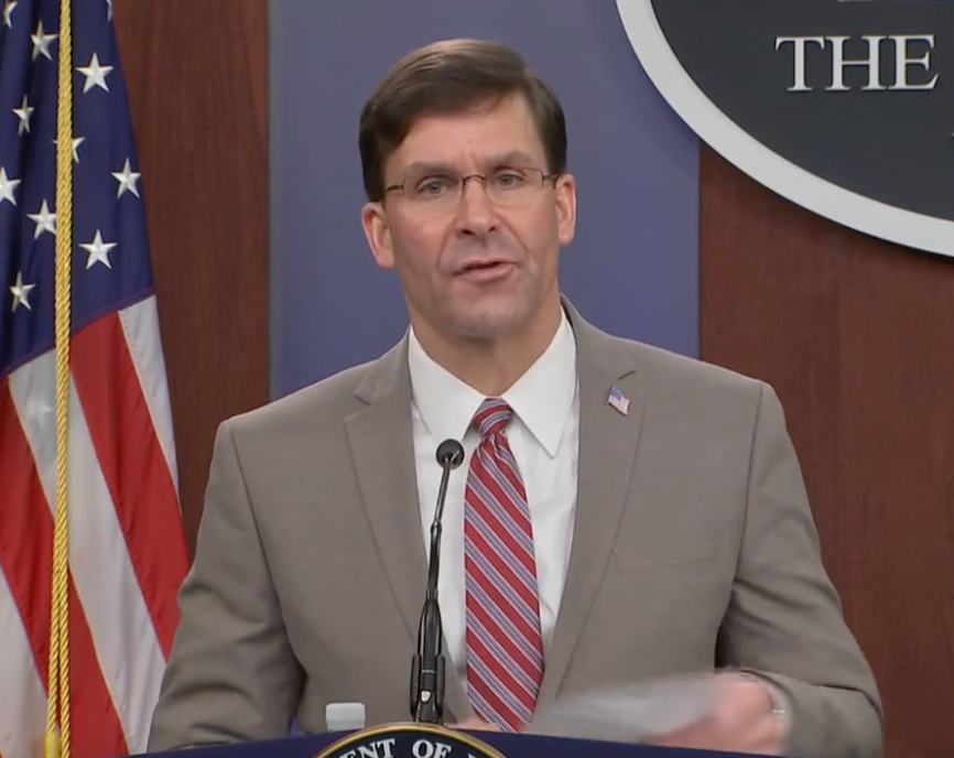 LIVESTREAM: Secretary of Defense Dr. Mark T. Esper and Chairman of the ...