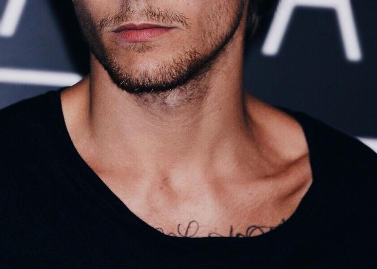 Louis Tomlinson Mustache Tattoo