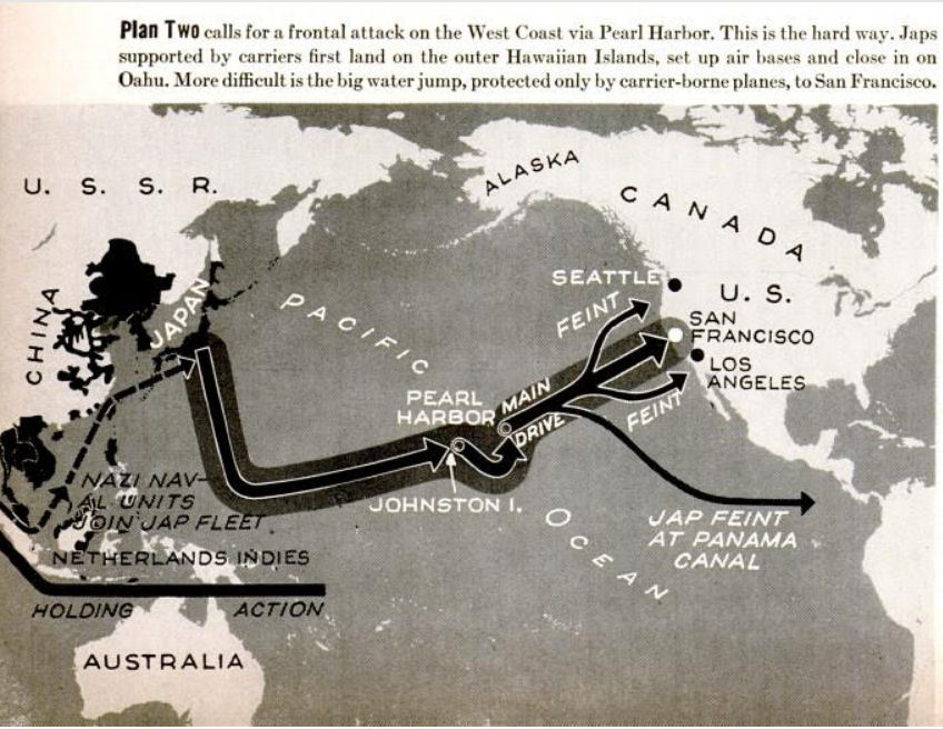 LIFE magazine today imagines a joint German-Japanese invasion of the ...