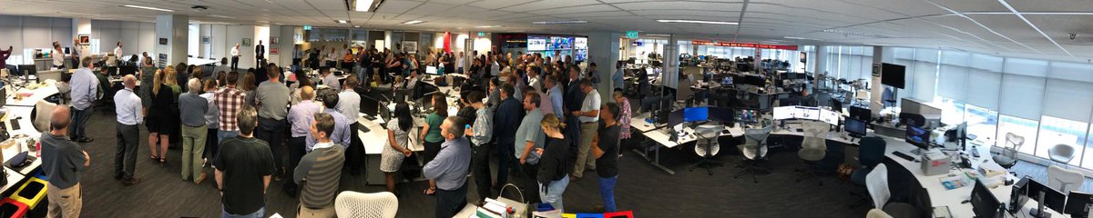 The Australian Associated Press newsroom as it was announced that the ...