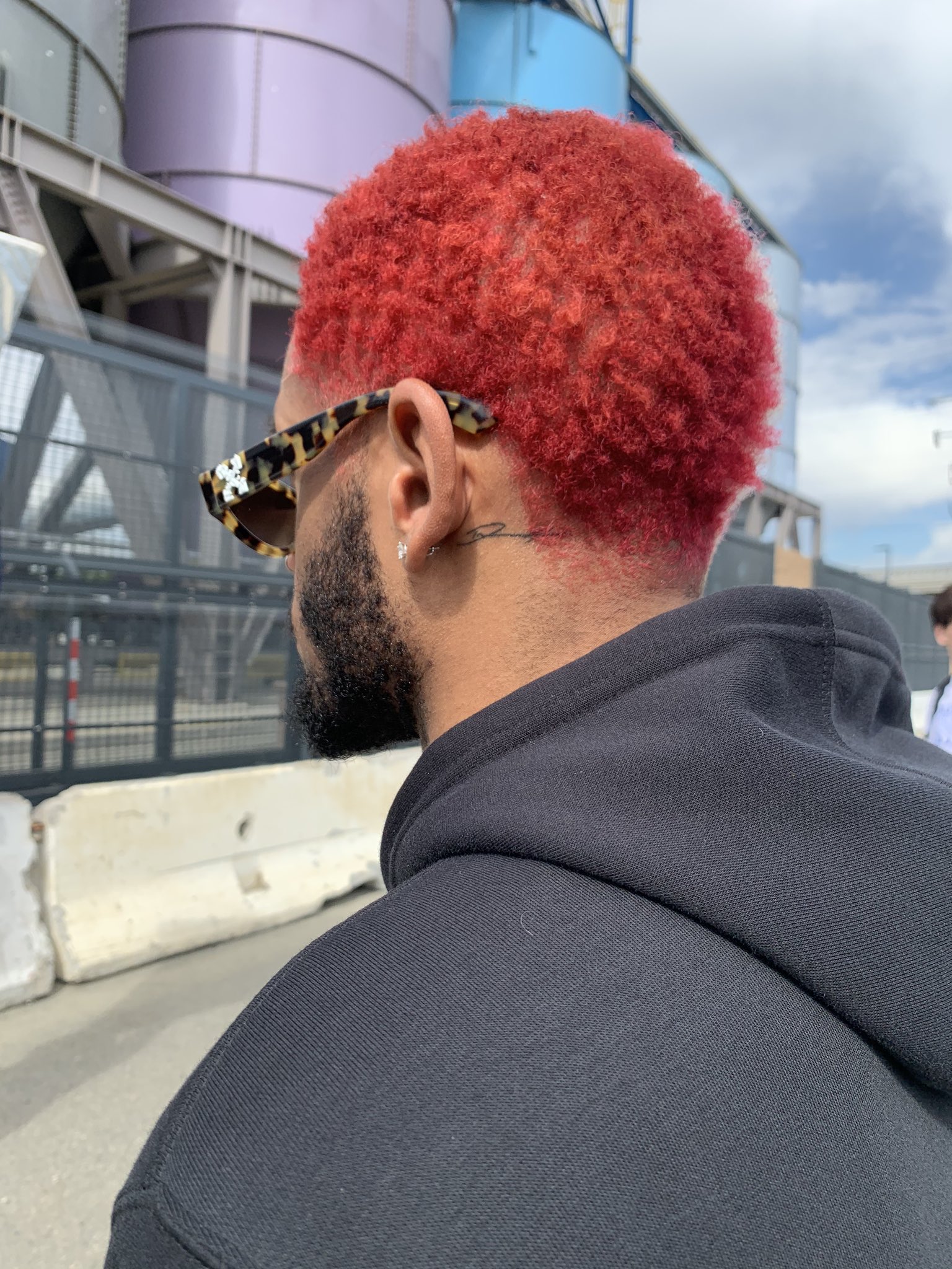 Red Hair Black Man