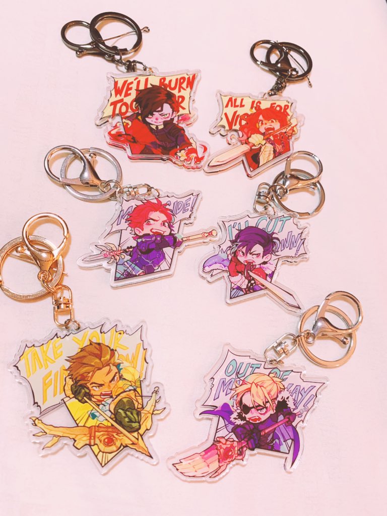Brilcrist | 无道德画家🎨🖌 on Twitter: "The whole batch of gorgeous FE3H keychains set made by @Kisenoi ...