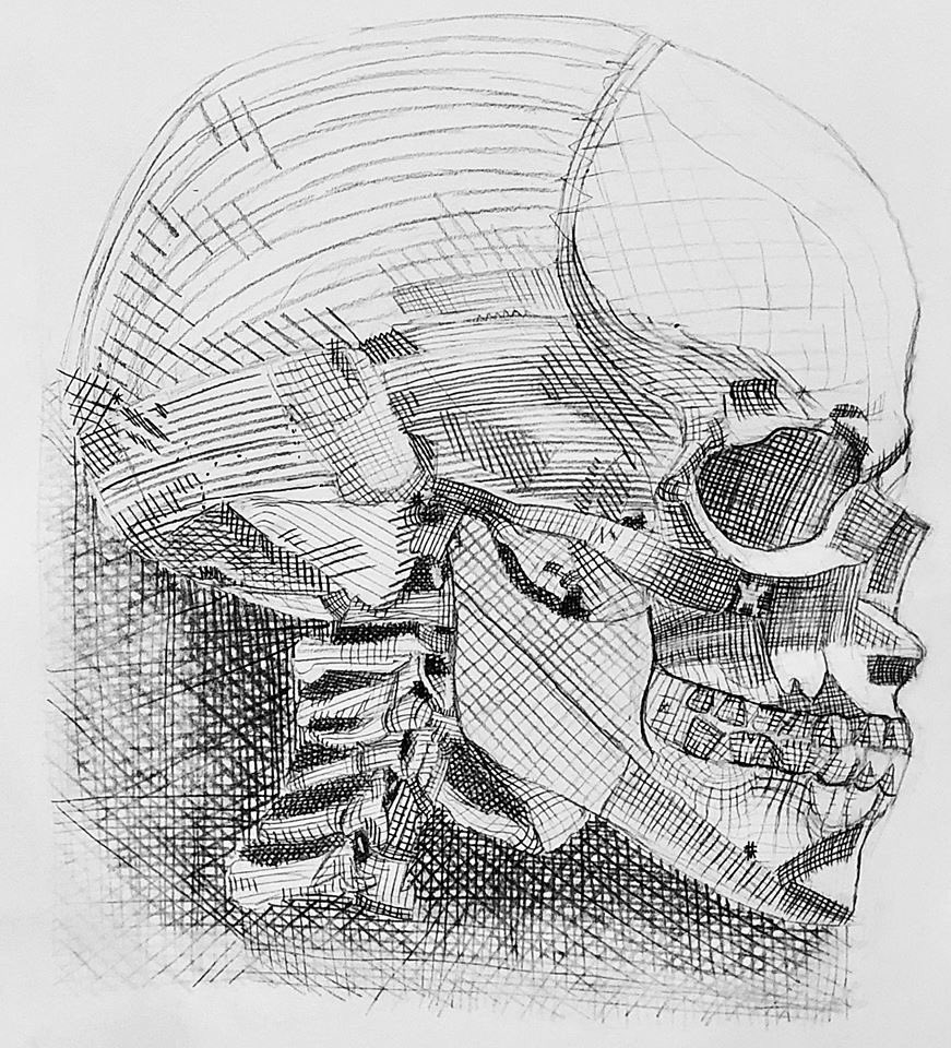 Skull Drawings With Cross