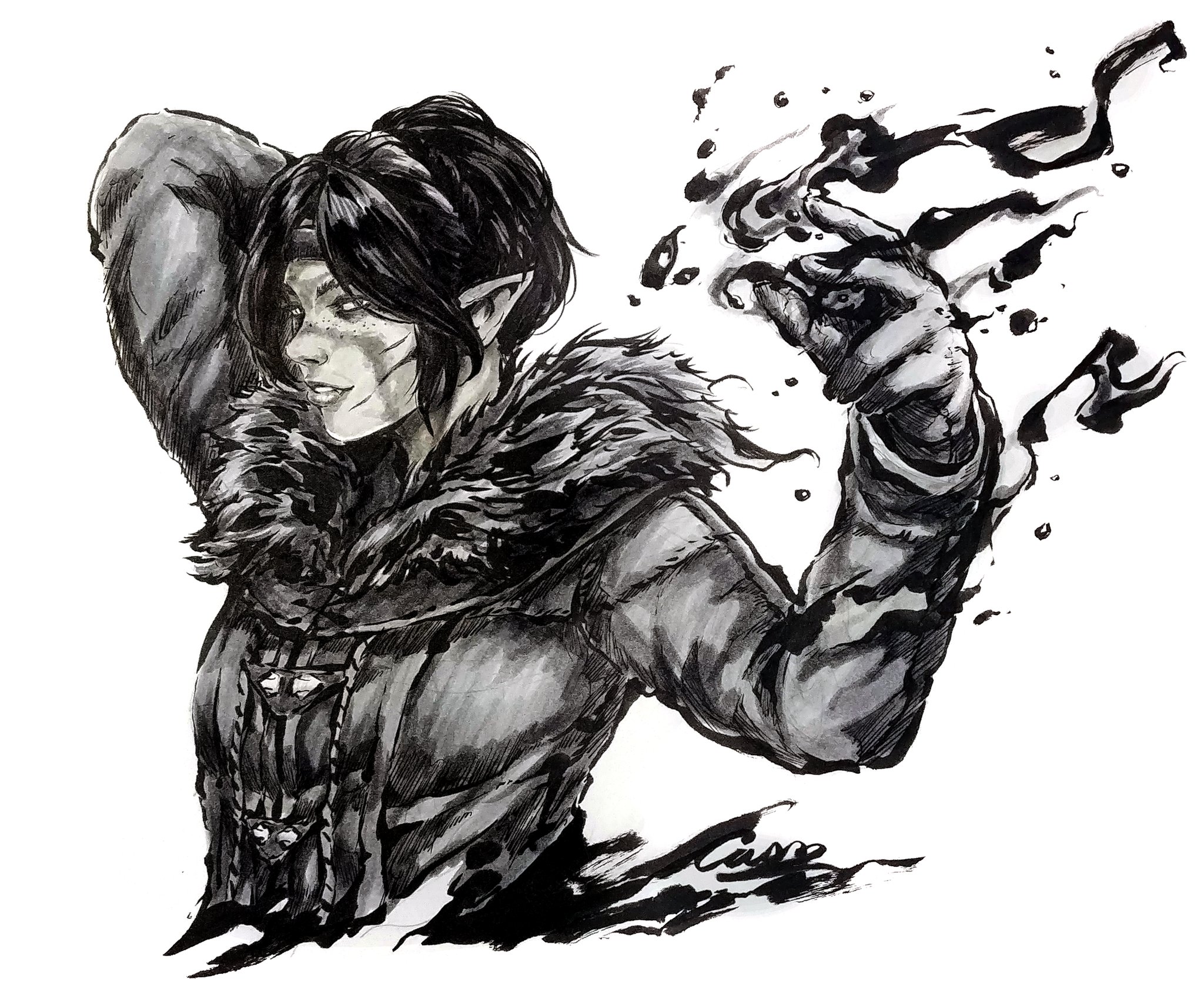 Skyrim Characters Drawings