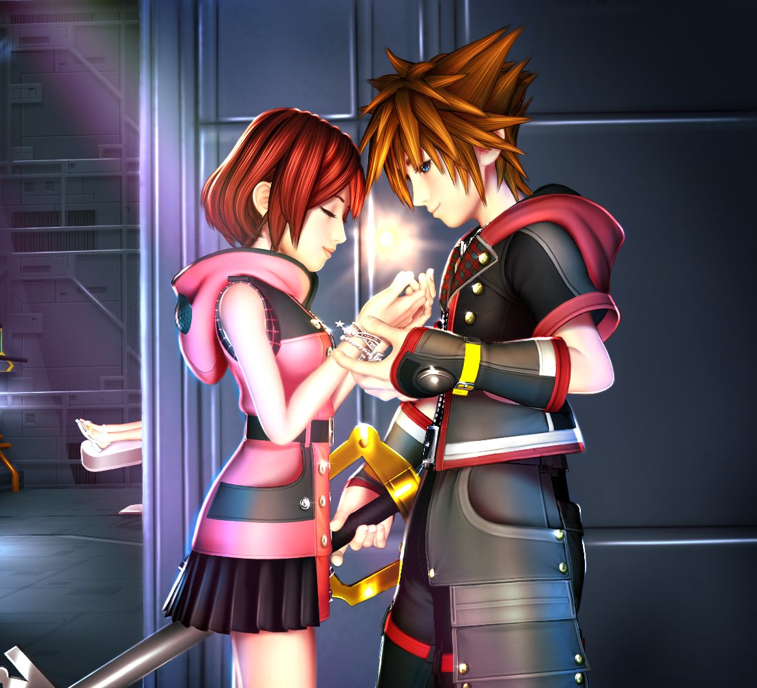Kingdom Hearts Sora And Namine Kissing