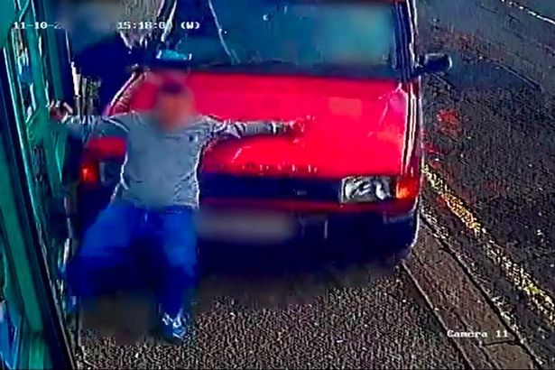 Land Rover Driver Caught Ramming Into Pedestrian After Chasing Him Down
