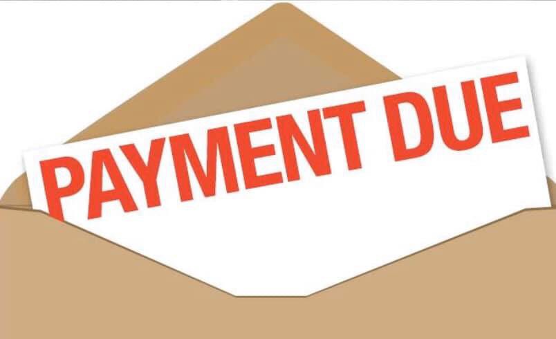 Payment Due Clipart