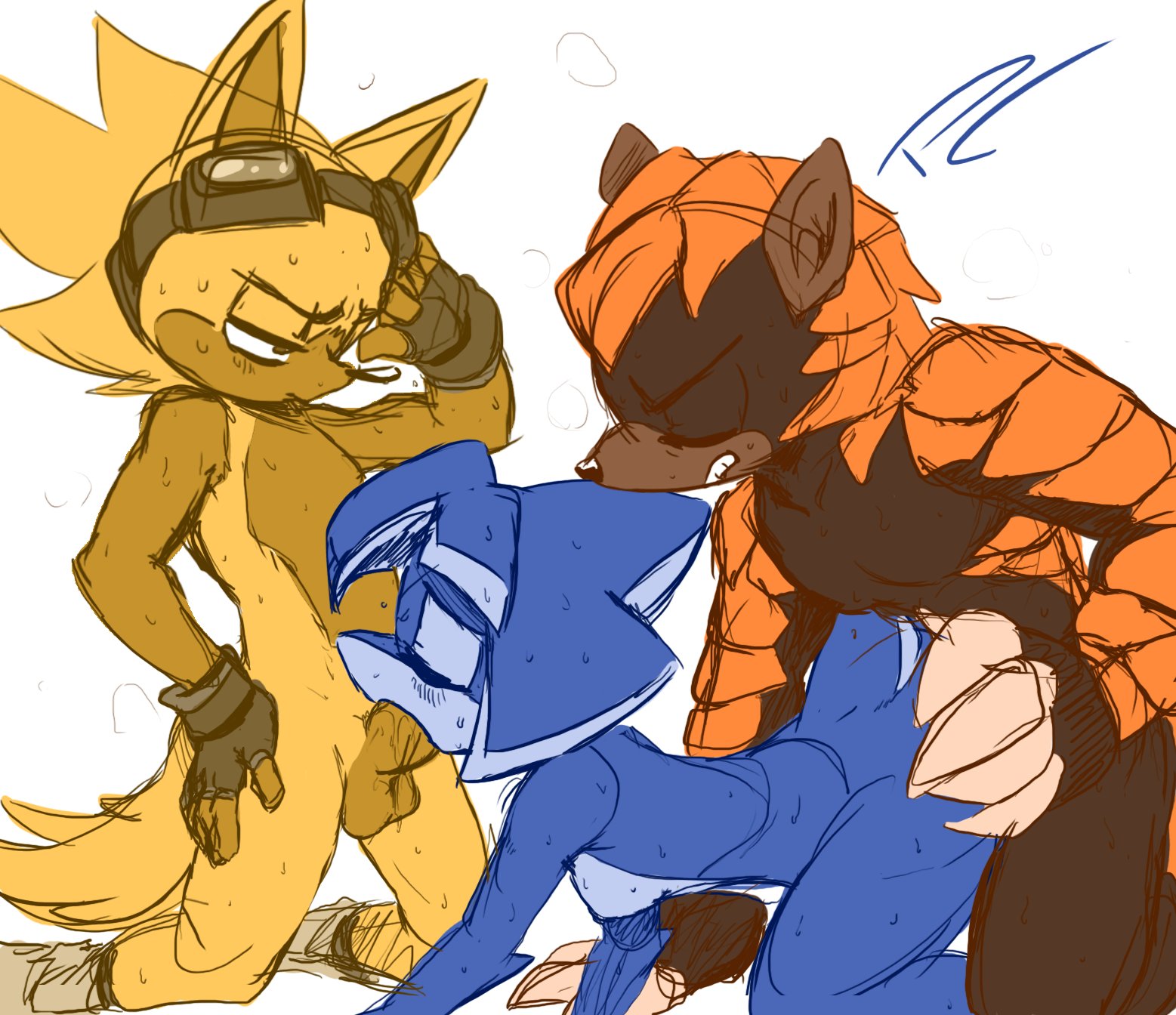 Rule 34 Anthro Armadillo Balls Bodily Fluids Double Penetration Eulipotyphlan Eyewear Fan