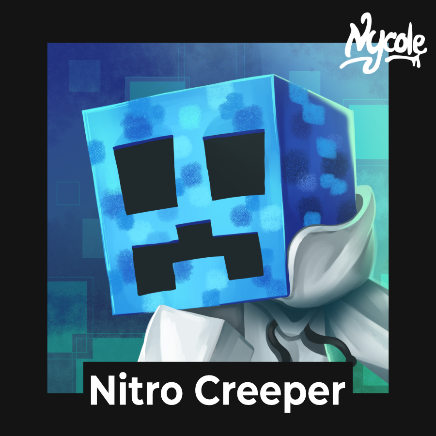 Minecraft Blue Creeper