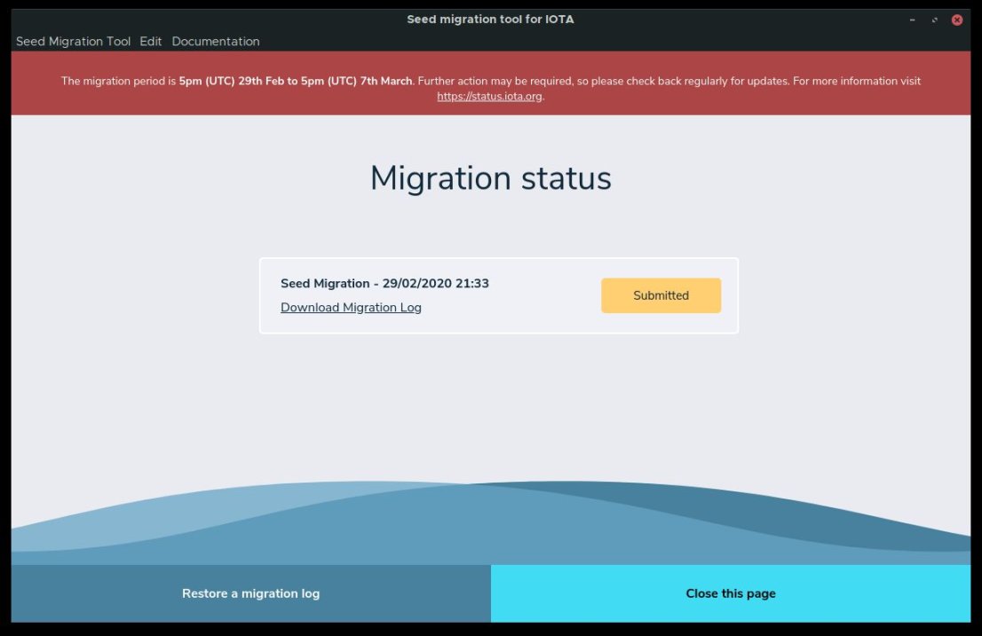 IOTA on Twitter: "Trinity users, to check the status of the migration, please click "View ...