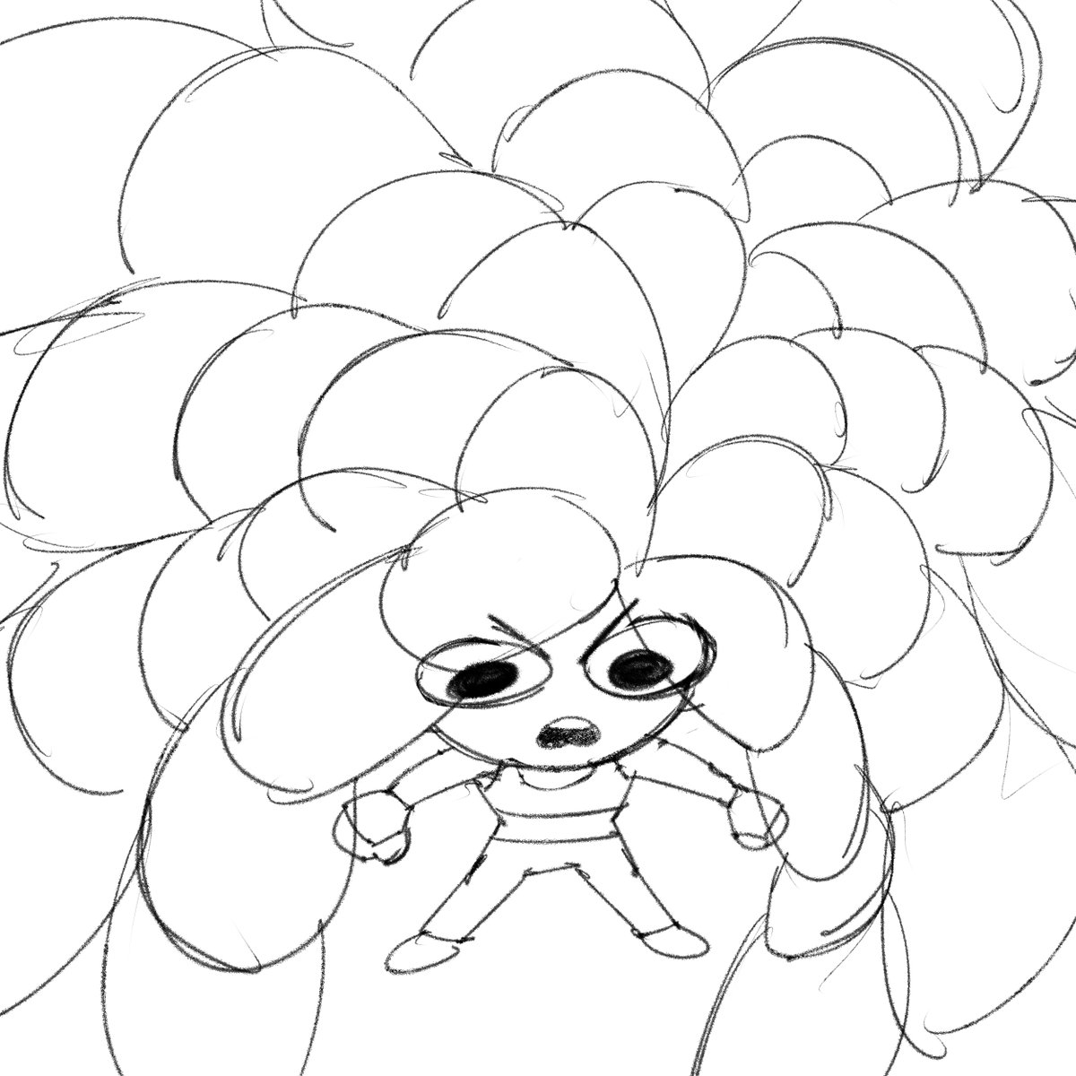 「streaming for a bit, just little personal work to cool down 」Lyukaの漫画