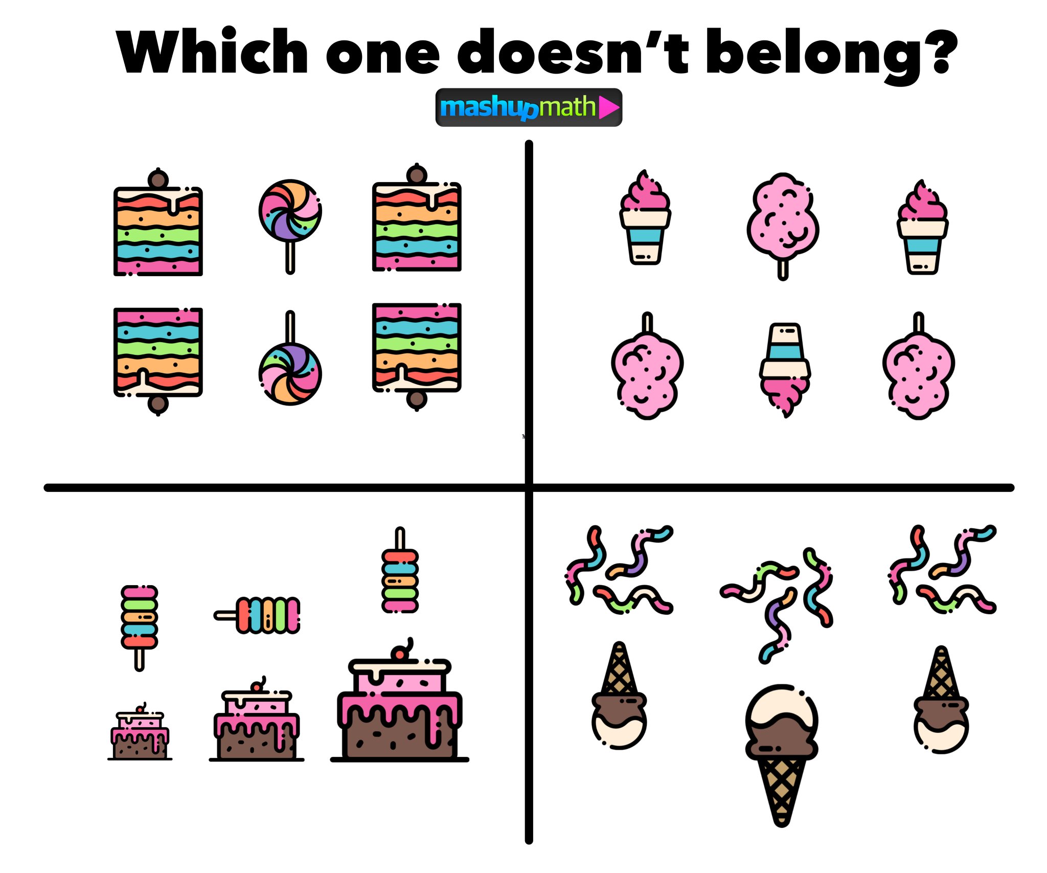 Mashup Math on Twitter: "Why You Should Be Using "Which One Doesn't Belong?" to Ignite Student ...