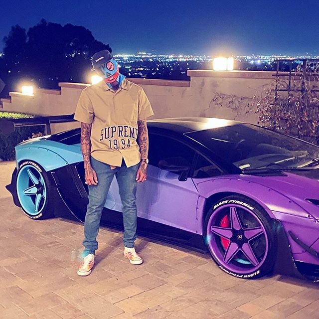 Chris Brown Lamborghini Aventador