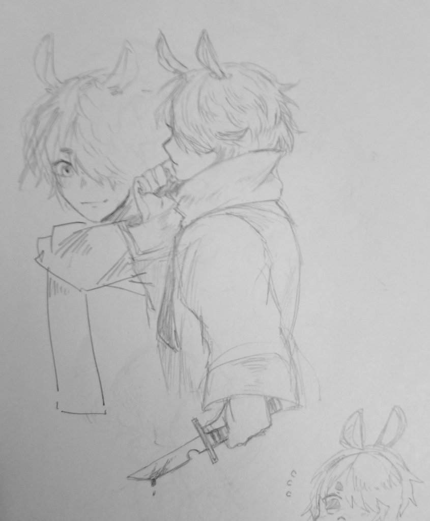 「I've been drawing traditionally for a bit because my compute」keru ...