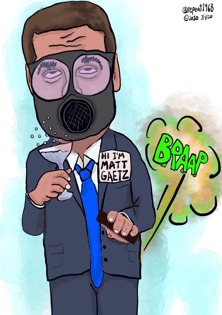 Rep. Matt Gaetz wore gas mask while House voted on coronavirus response ...