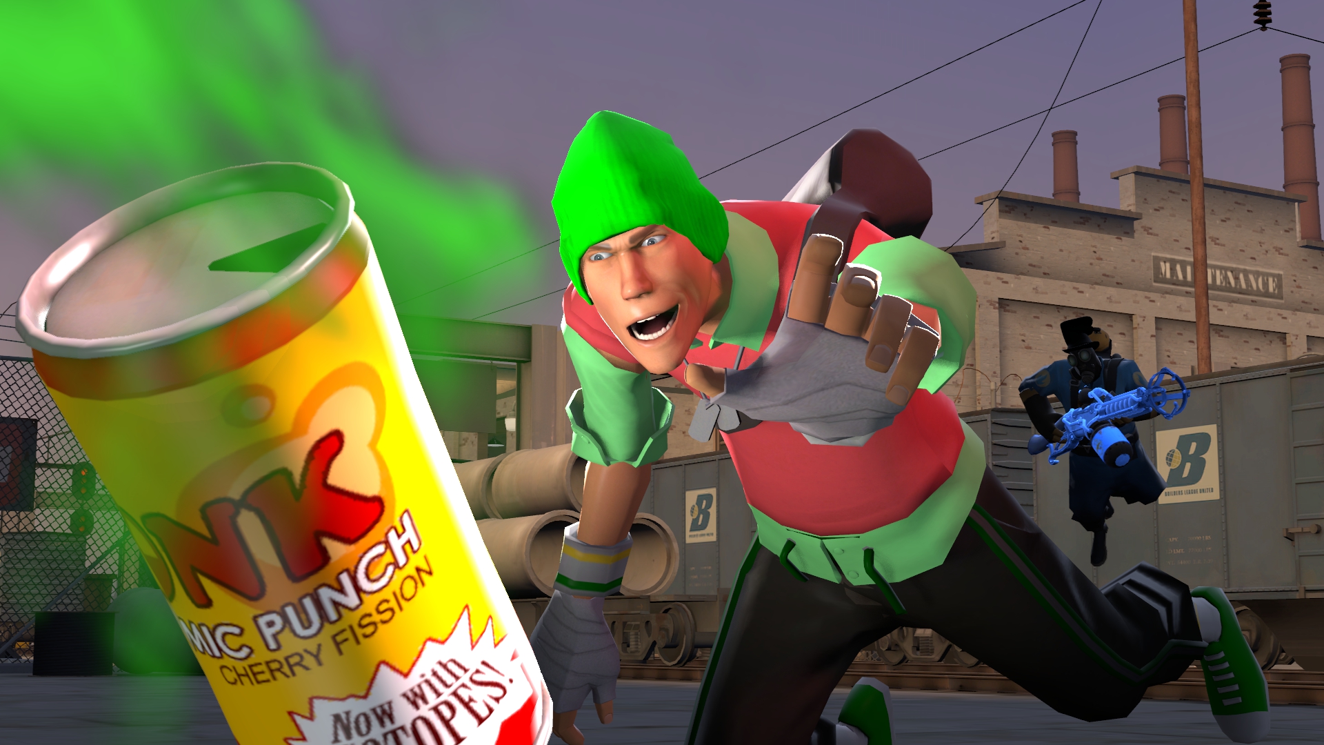 Tf2 Scout Bonk Wallpaper