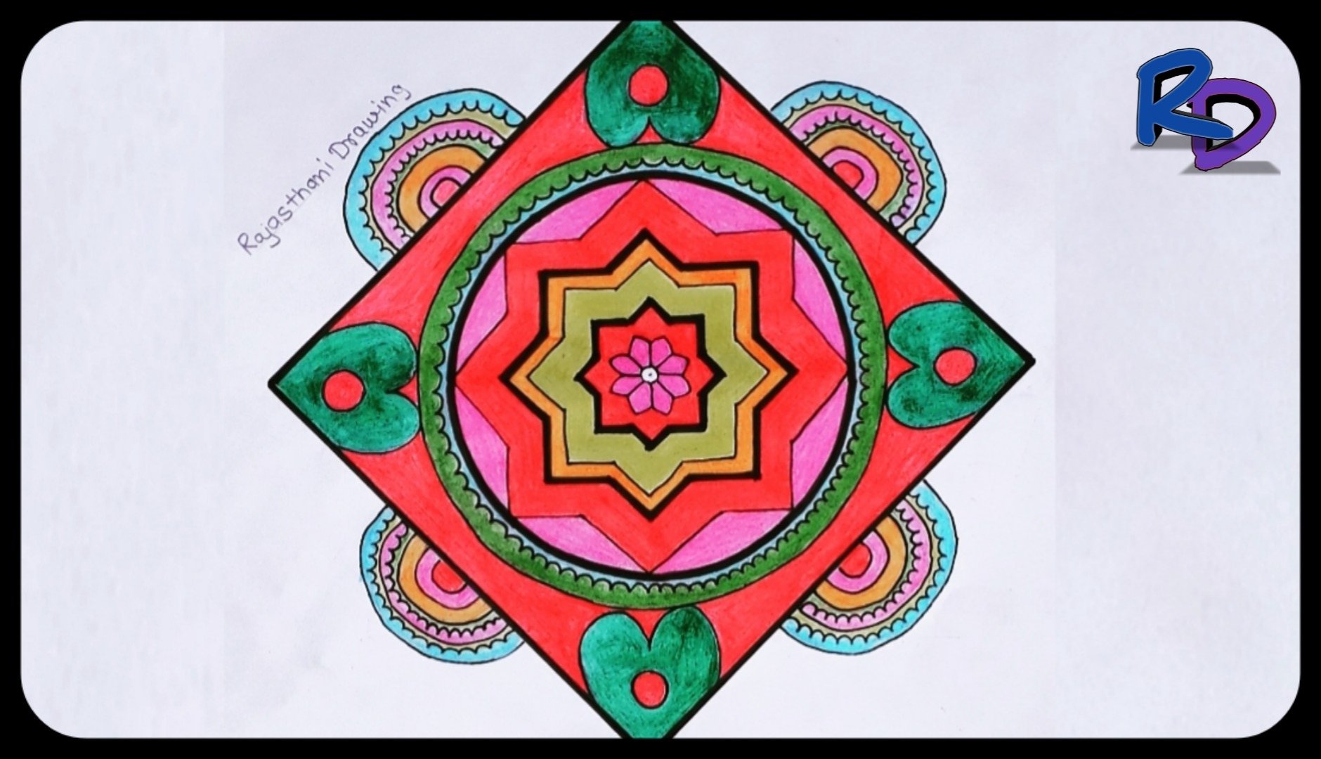 How To Draw Easy Rangoli Design