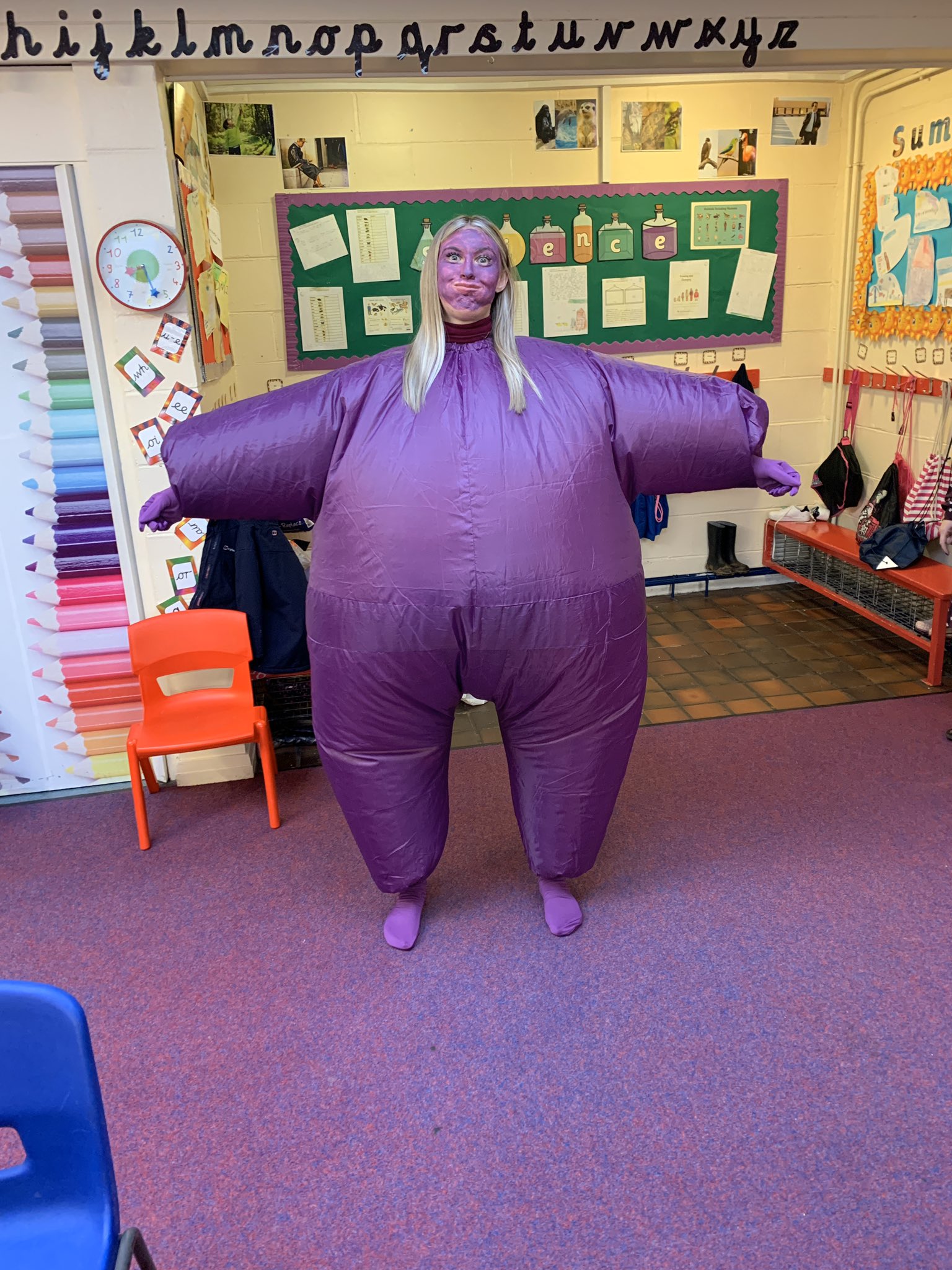 Inflatable Violet Beauregarde Costume