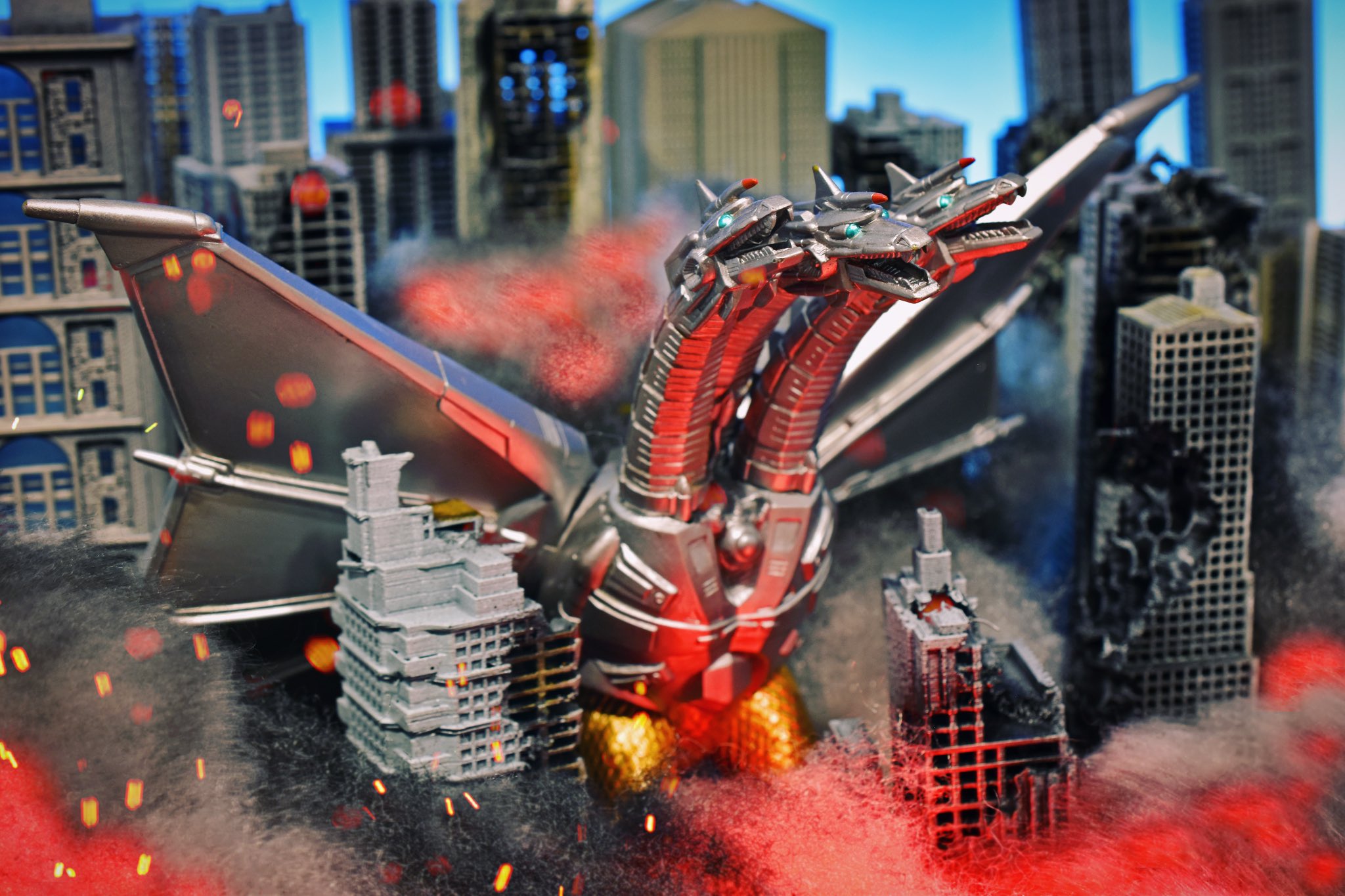 Hyper Mecha King Ghidorah Vs Godzilla