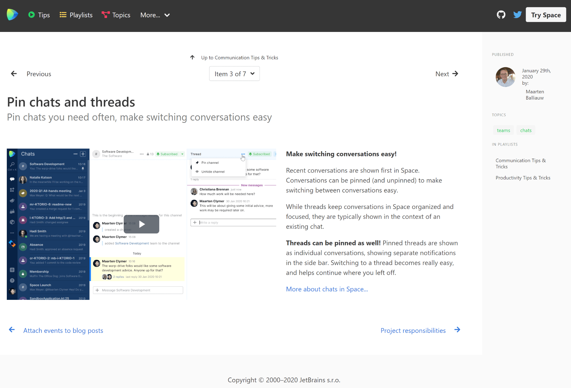 JetBrains Space on Twitter: "Introducing Space Guide by @maartenballiauw, a central place for ...
