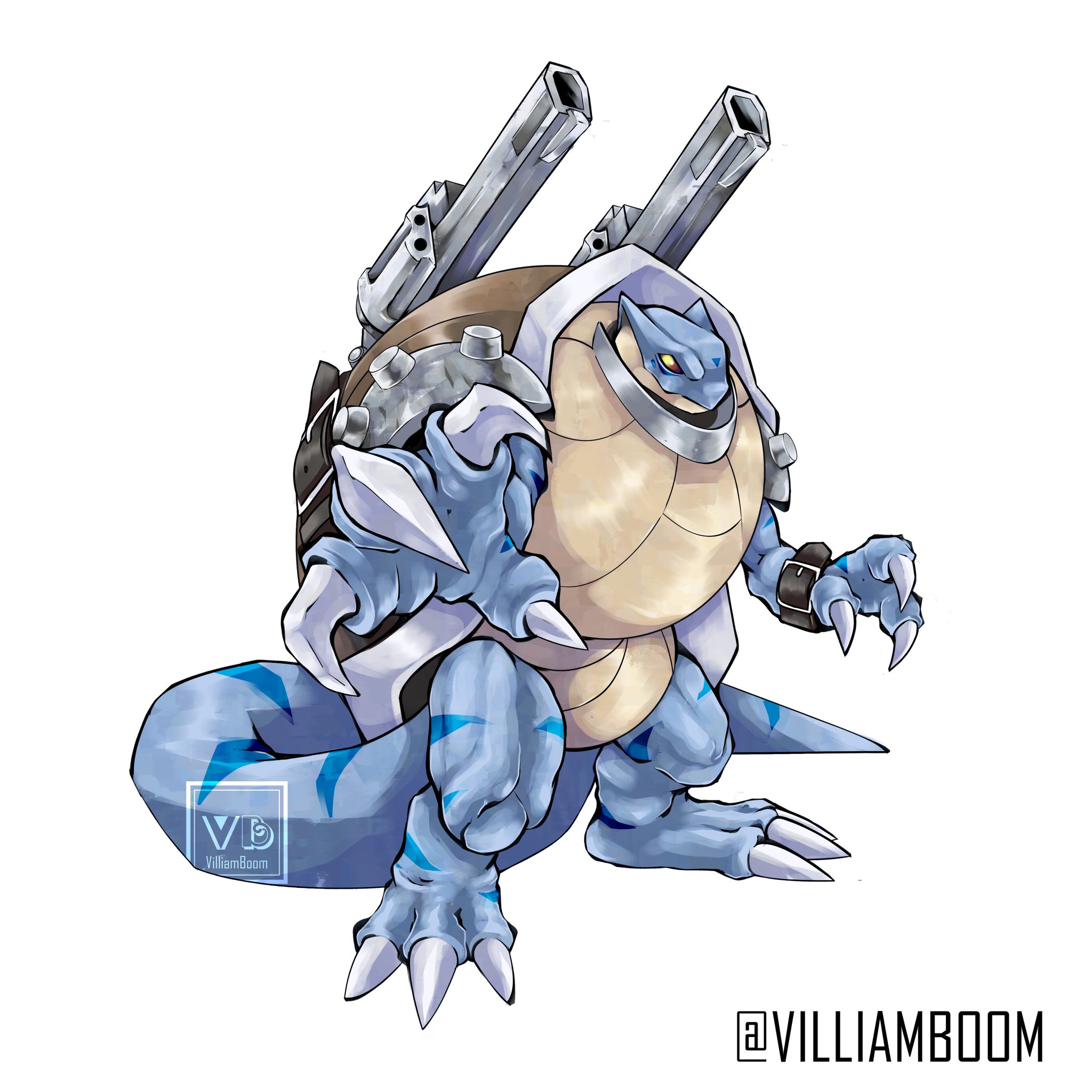 How To Draw Mega Blastoise