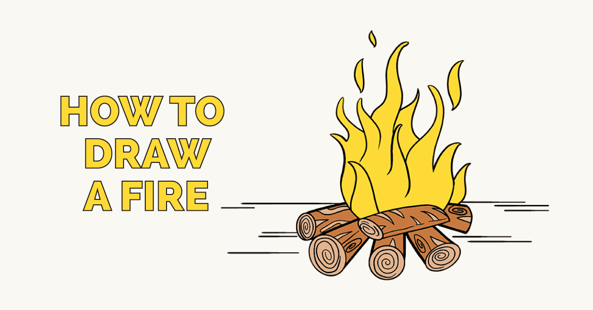 How To Draw Fire Step By Step For Kids