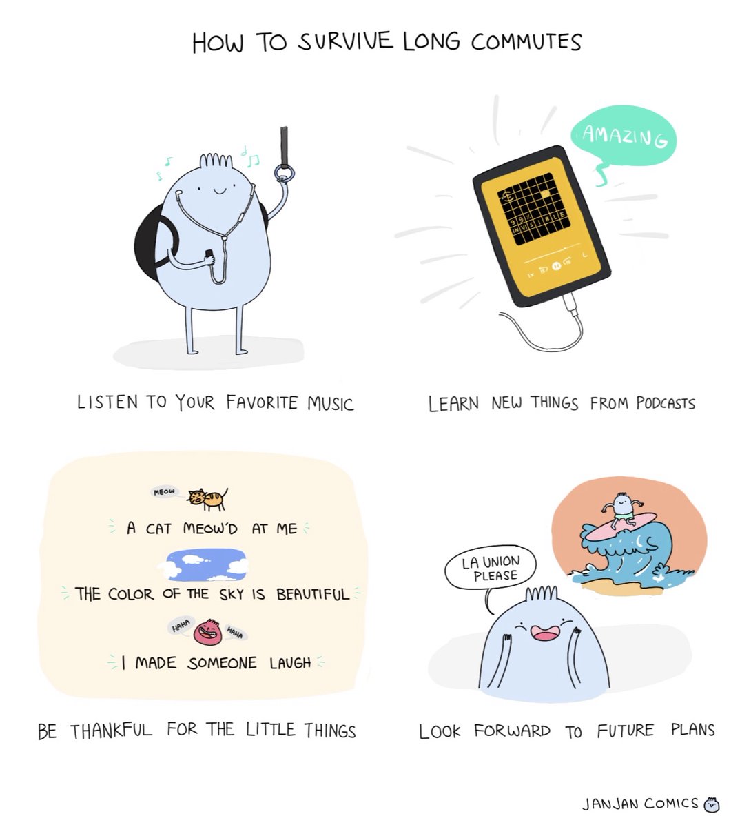 「How to survive long commutes ? 」|Janjan Comics @ Komiket Katipunanの漫画