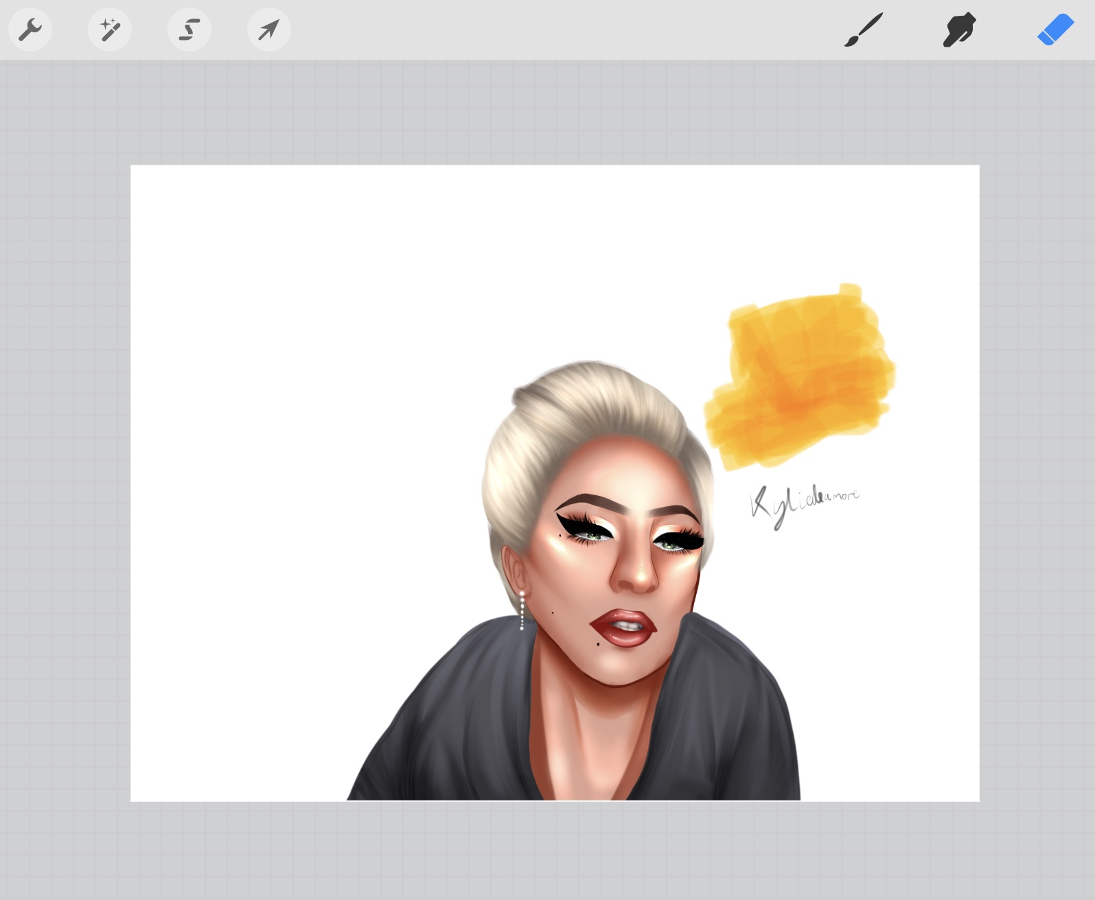 Kylie deamore on Twitter: "i draw sometimes im not that good but i drew @ladygaga #art #gaga # ...
