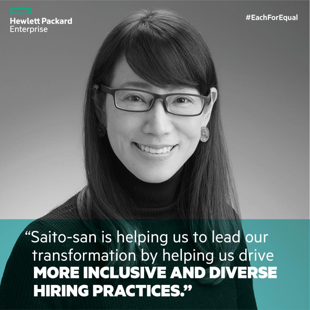 “Saito-san is helping us to lead our transformation by helping us drive ...
