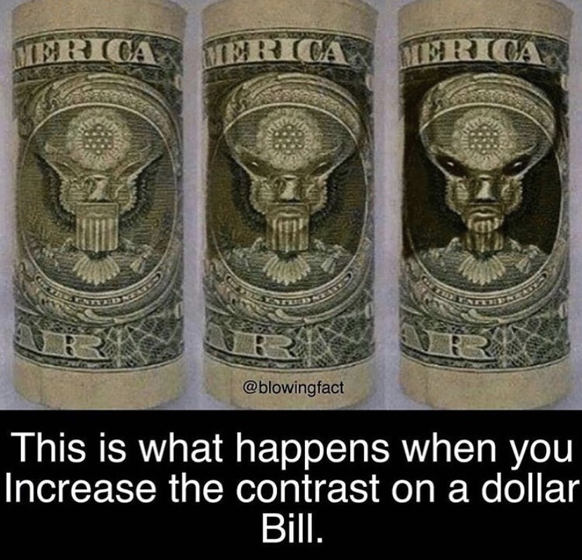 Alien On The Dollar Bill