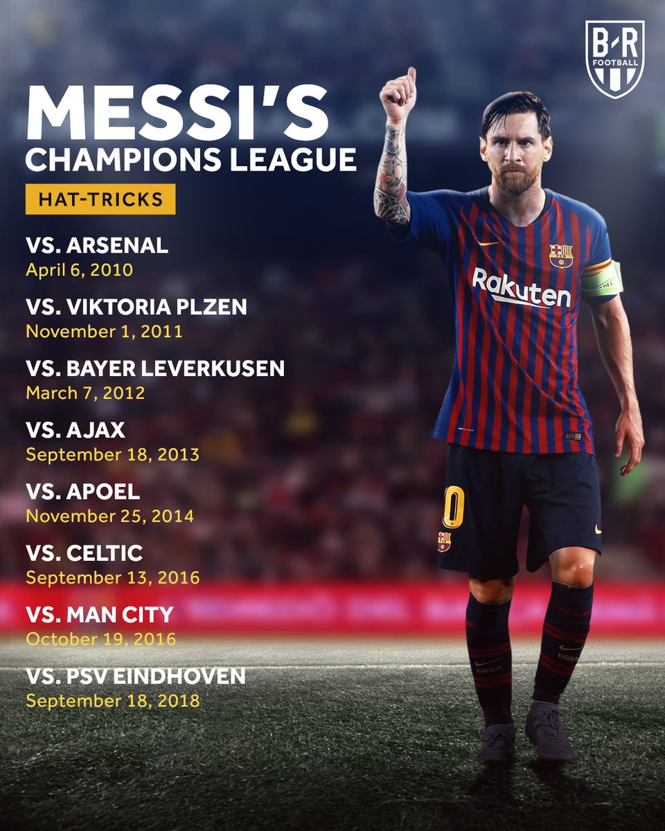 On this day in 2012, Leo Messi scored FIVE goals vs. Leverkusen ...