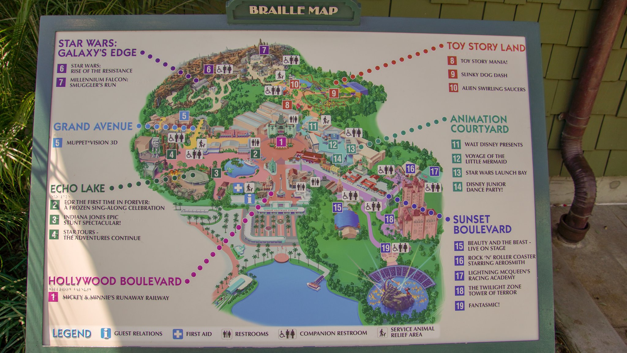 Walt Disney World Hollywood Studios Map