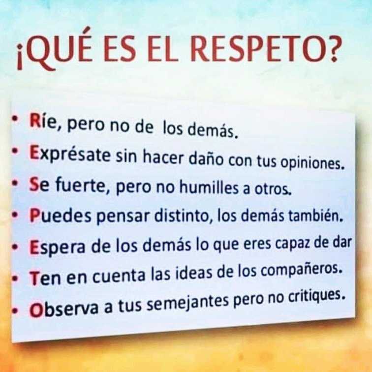 La Palabra Respeto