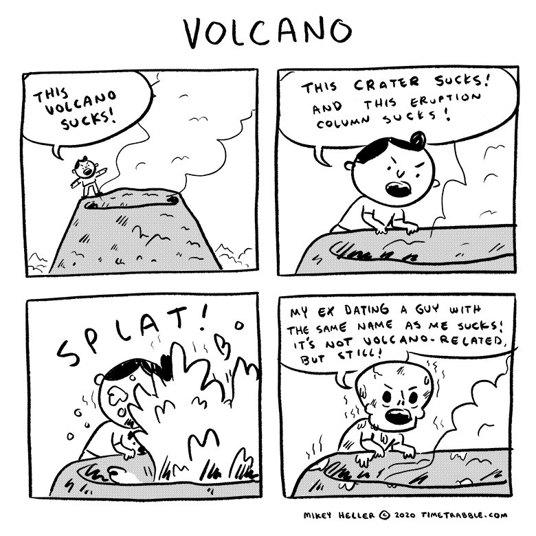Volcano Comic Strip