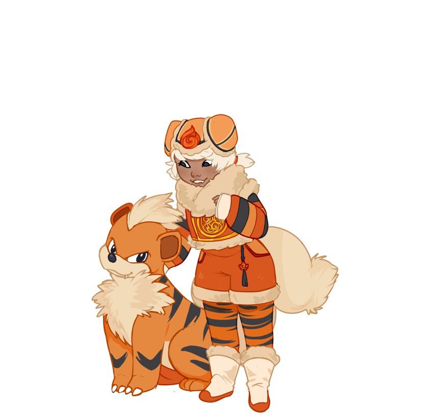 Growlithe Gijinka Pokemon