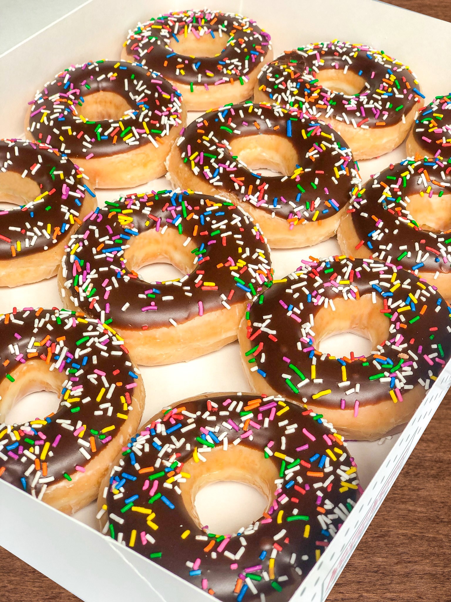 Krispy Kreme Sprinkle Donut