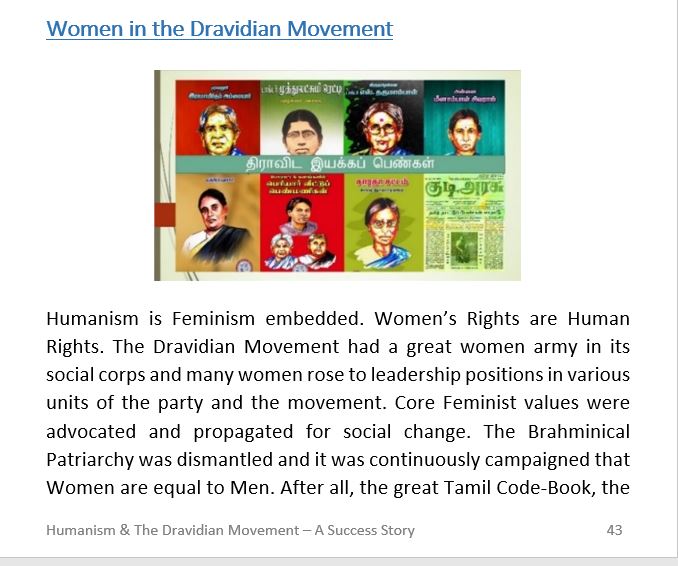 Women In Dravidian Movement