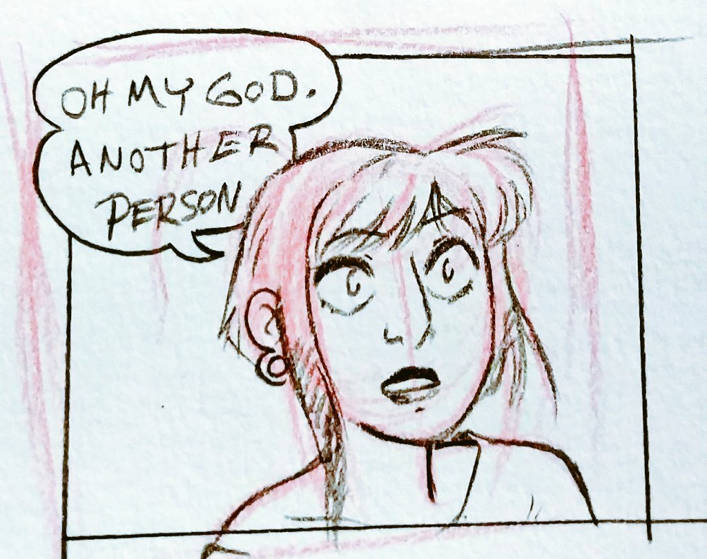 「Working on a little comic for Zoe the Carrier 」🐝Roxanne🐝の漫画